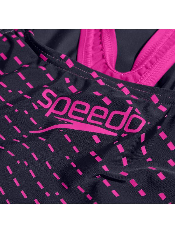 Speedo Medalist One Piece - Navy/Orchid
