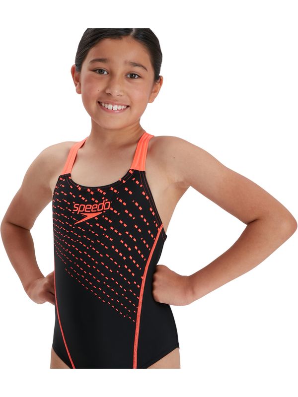 Speedo Medalist One Piece Medley Logo Siren Red
