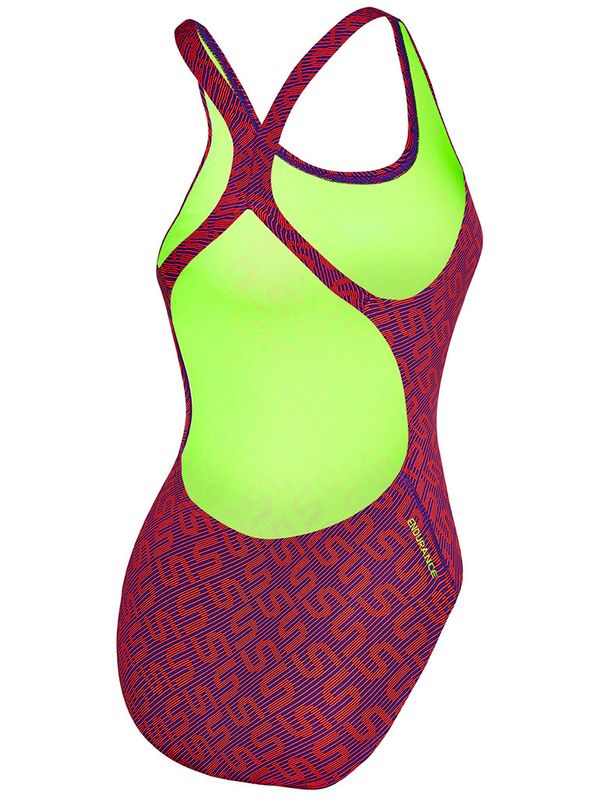 Speedo Monogram Womens Pink & Purple One Piece