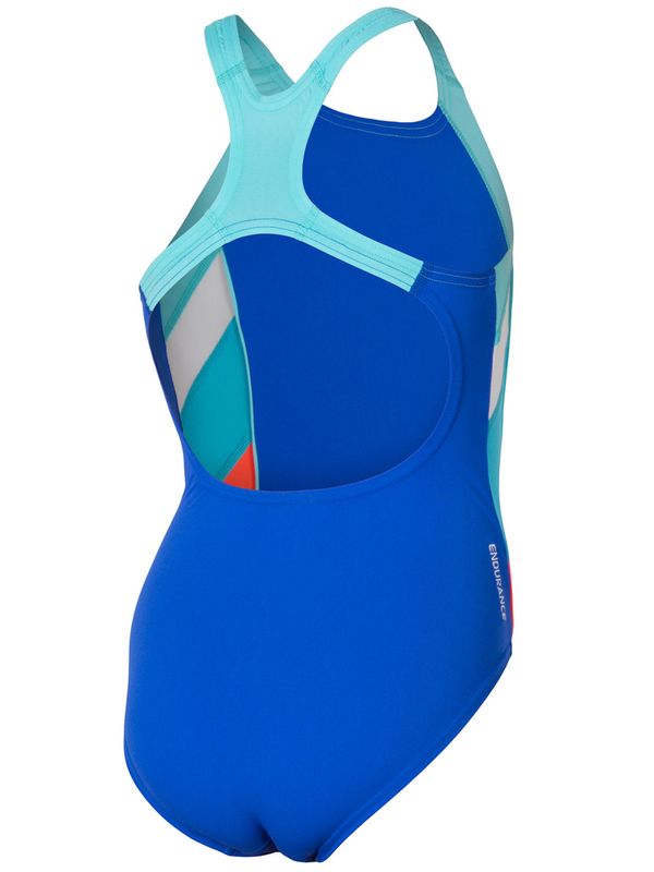 Speedo Hydro Active Medalist Blue Girls One Piece Swimsuit