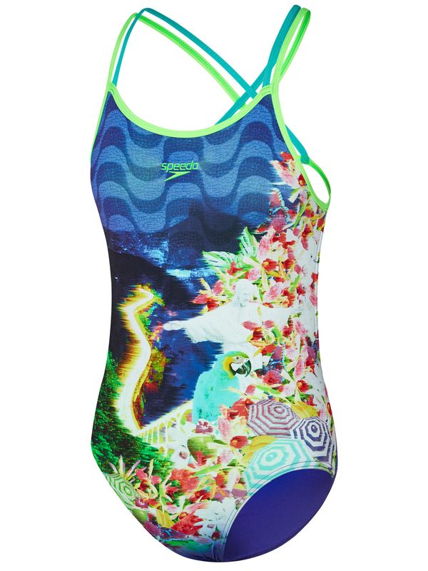 Speedo Wonderful City Girls One Piece Swimsuit