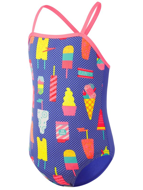 Speedo Ice Cream Toddler Girls One Piece Swimsuit