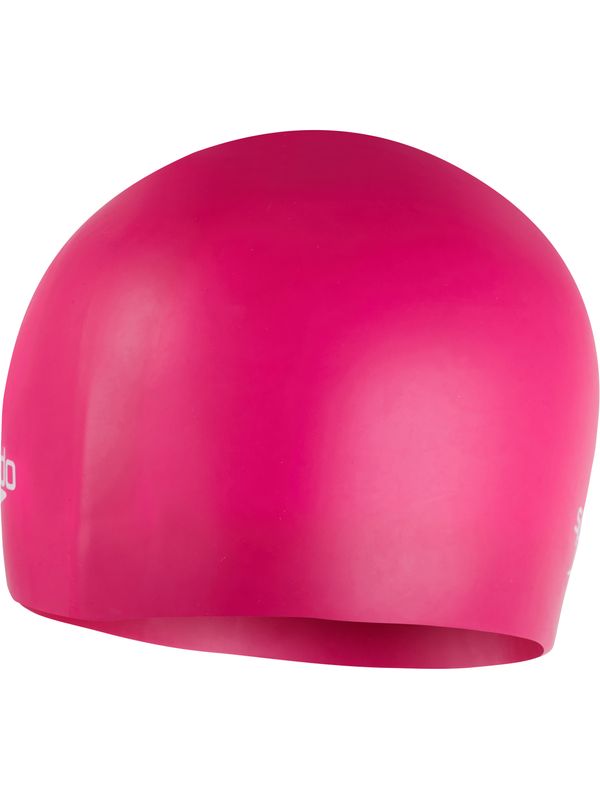 Speedo Plain Moulded Swim Cap - Pink