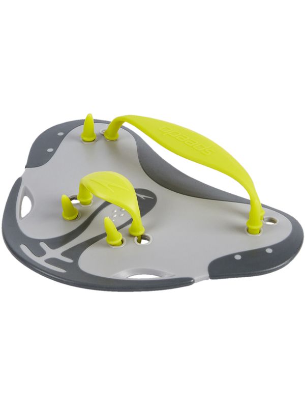 Speedo Biofuse Finger Paddles - Oxide Grey & Lime Punch