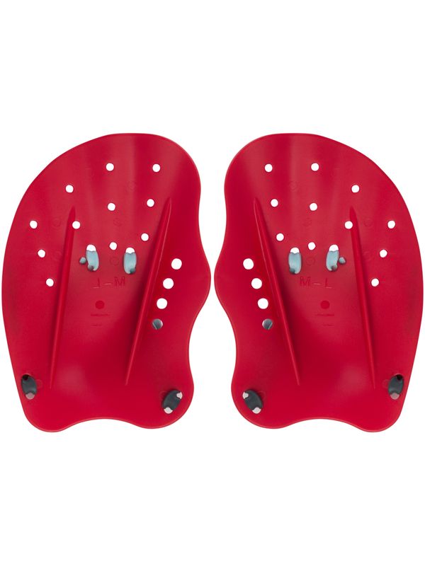 Speedo Tech Hand Paddles - Lava Red, Chilli Blue & Grey