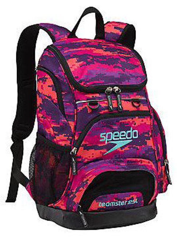Speedo Teamster Backpack Digi Pink and Purple