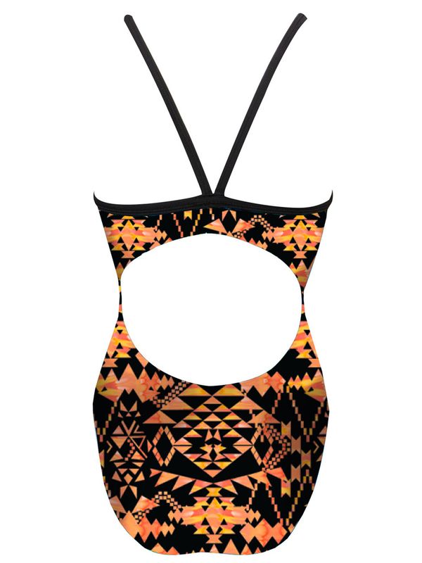 The Finals Aztec Orange One Piece Swimsuit