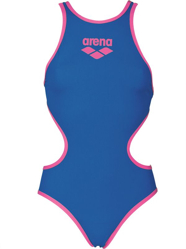 Arena One Biglogo Royal & Fluro Pink Red Womens One Piece