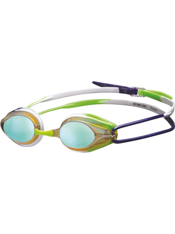 Arena Tracks Mirrored Goggles - Violet, Green & White