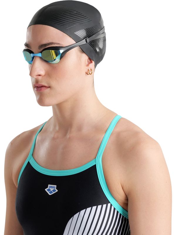 Arena Cobra Ultra Swipe Mirror Goggles - Aqua/Black