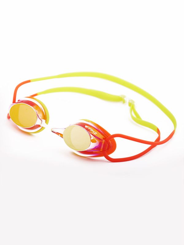 Finz Atomic Orange and Lime Mirrored Lens Goggles