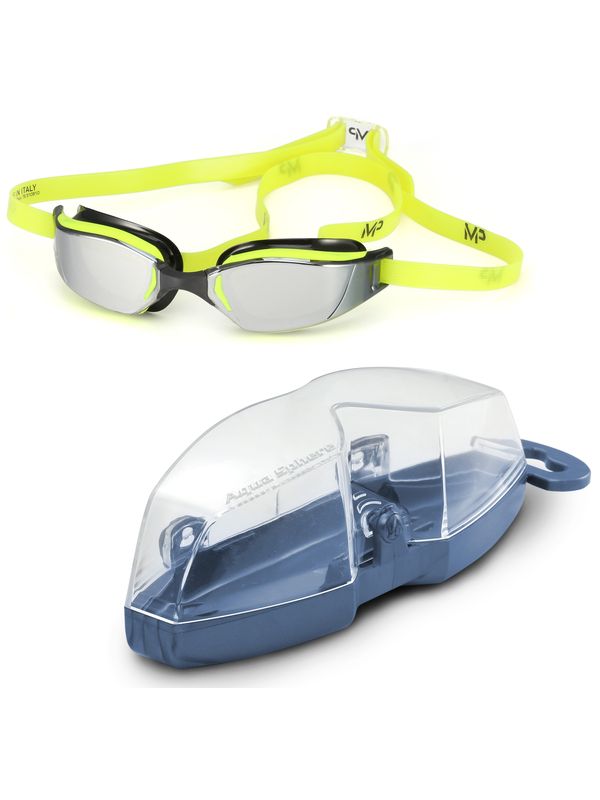 Michael Phelps XCEED Mirrored Goggles - Yellow & Black