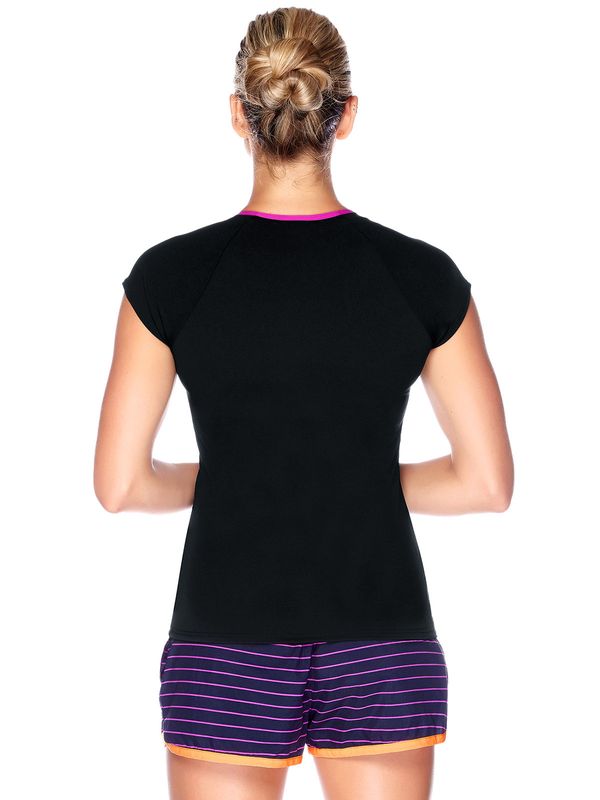 Speedo Cap Sleeve Magenta Womens Sun Top