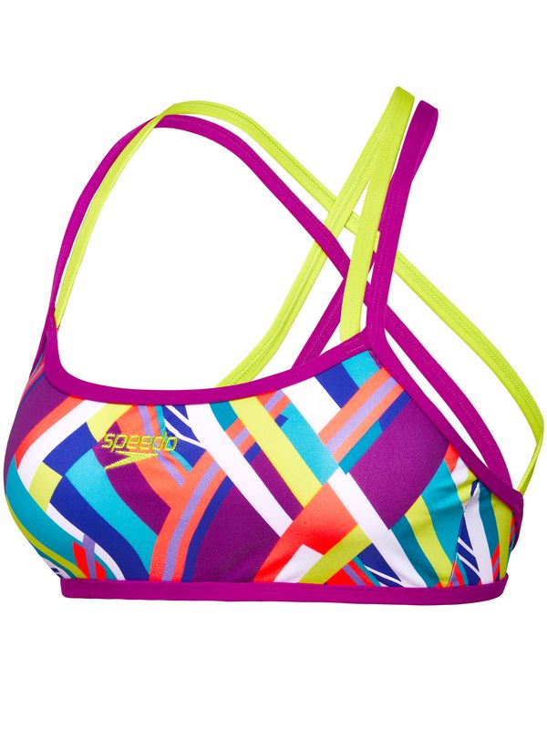 Speedo Coral Reef Double Crossback Womens Crop Top