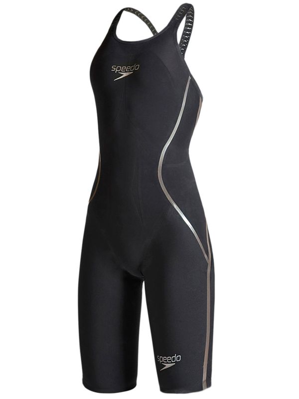 Speedo Fastskin LZR Racer X Black & Iridescent Gold Womens Kneelength