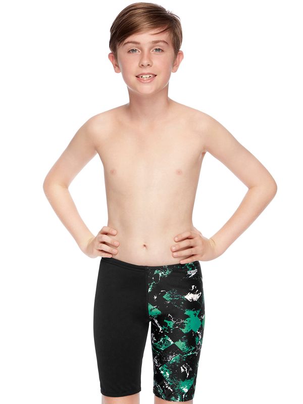 Speedo School Colours Boys Green Wave Jammers