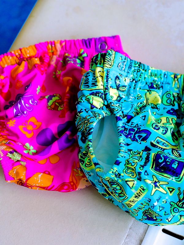 Zoggs Mermaid Flower Adjustable Swim Nappy