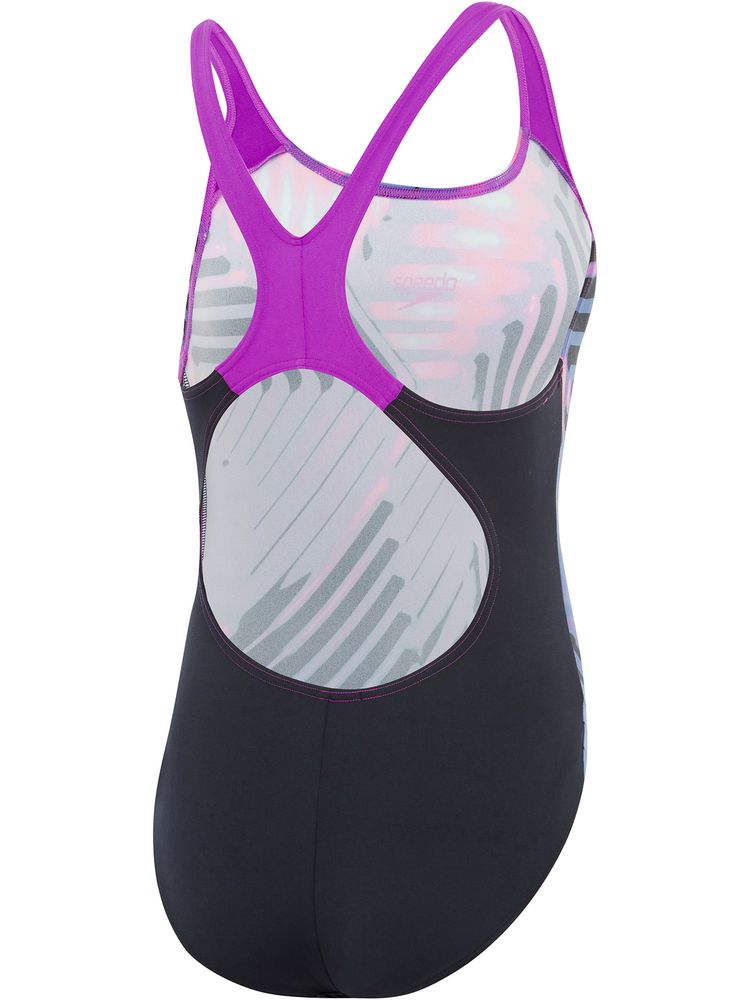 Speedo Placement Splashback One Piece - Digi/Diva