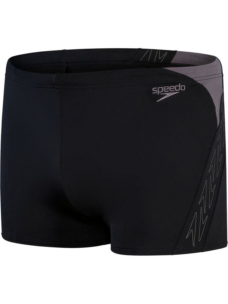 Speedo Splice Aquashorts - Hyperboom Logo/Black/Grey