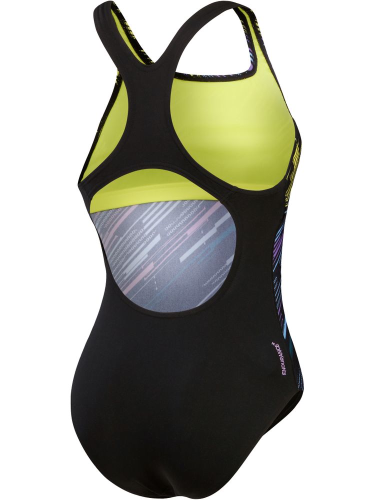 Speedo Medalist One Piece - Black/Lemon