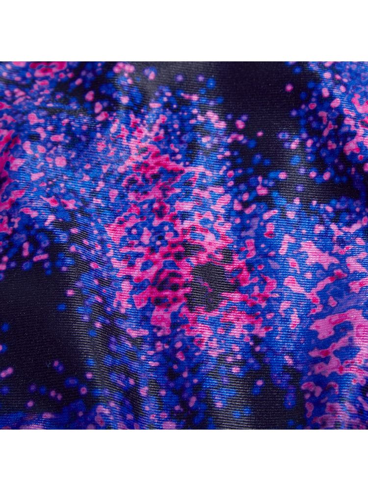 Speedo Lane Line Back One Piece - Navy/Pink/Cobalt