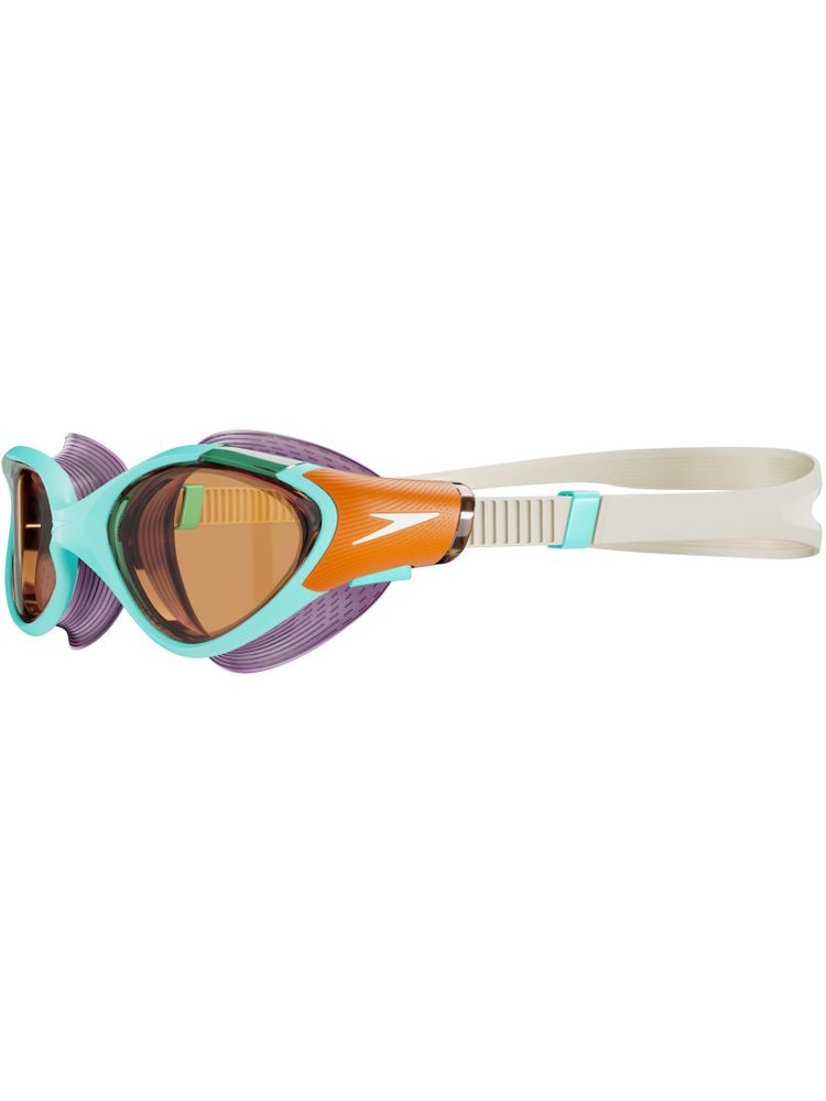 Speedo Biofuse 2.0 Womens Goggles - Tinted/Blue/Pumkin/Tan
