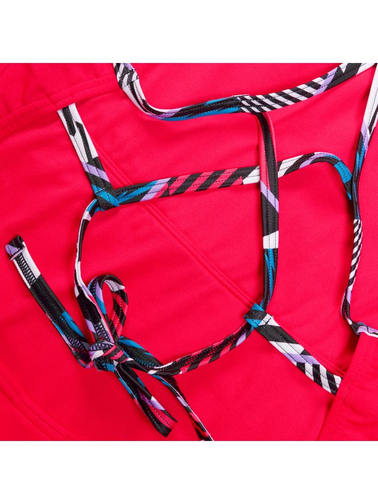 Speedo Lattice Tie Back One Piece - Watermelon