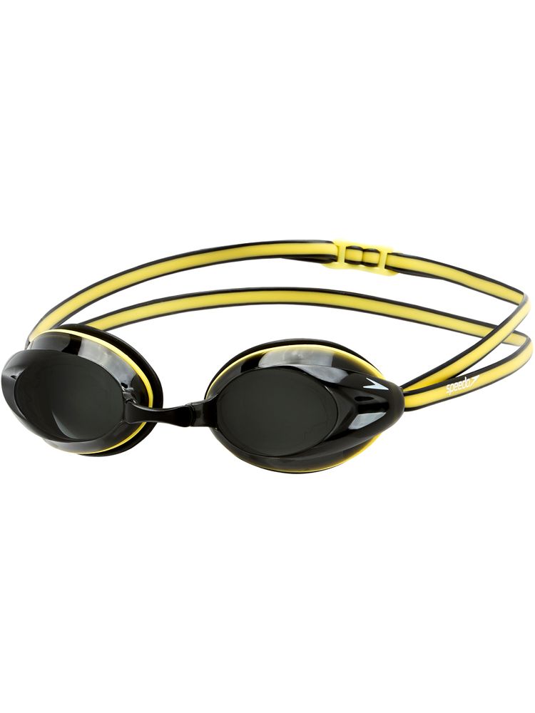 Speedo Opal Smoked Goggles - Black & Safety Yellow