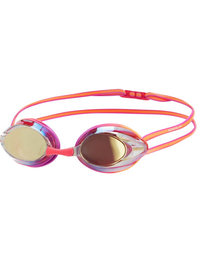Speedo Opal Junior Goggles - Mirror/Neon Orchid/Papaya Punch/Siren Red