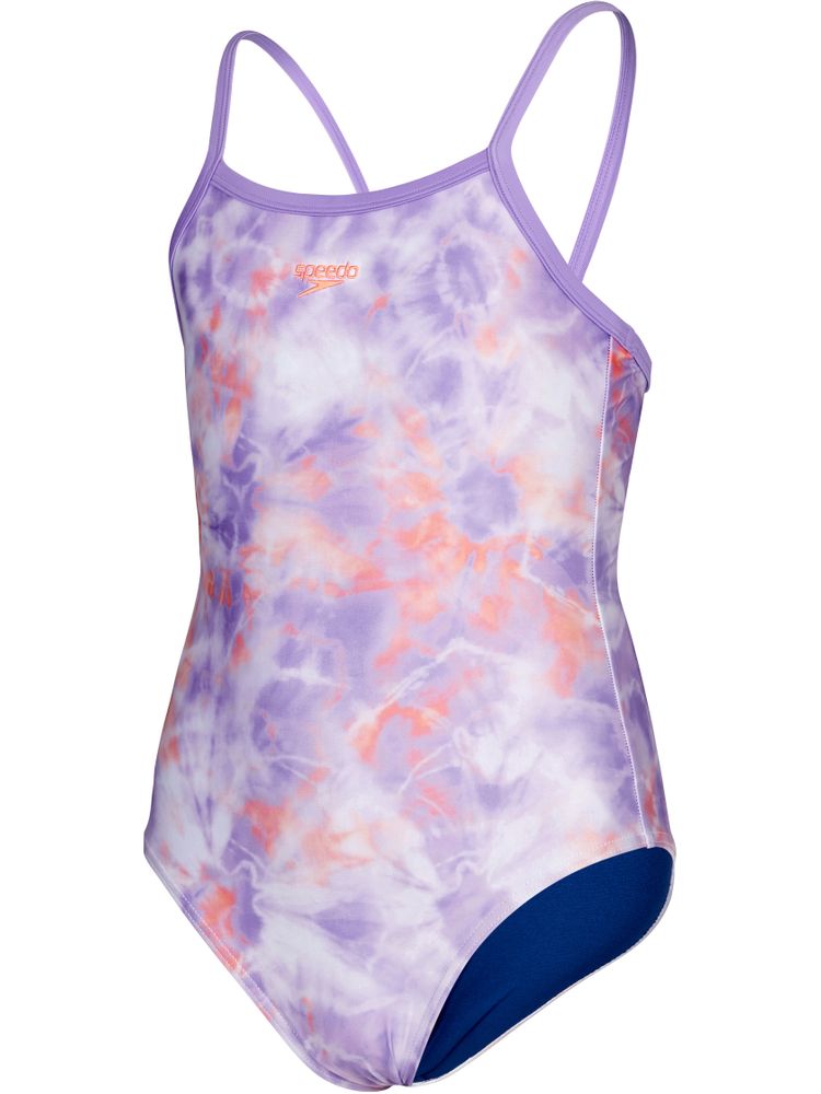 Speedo Thinstrap Muscleback One Piece - Miami Lilac/Soft Coral
