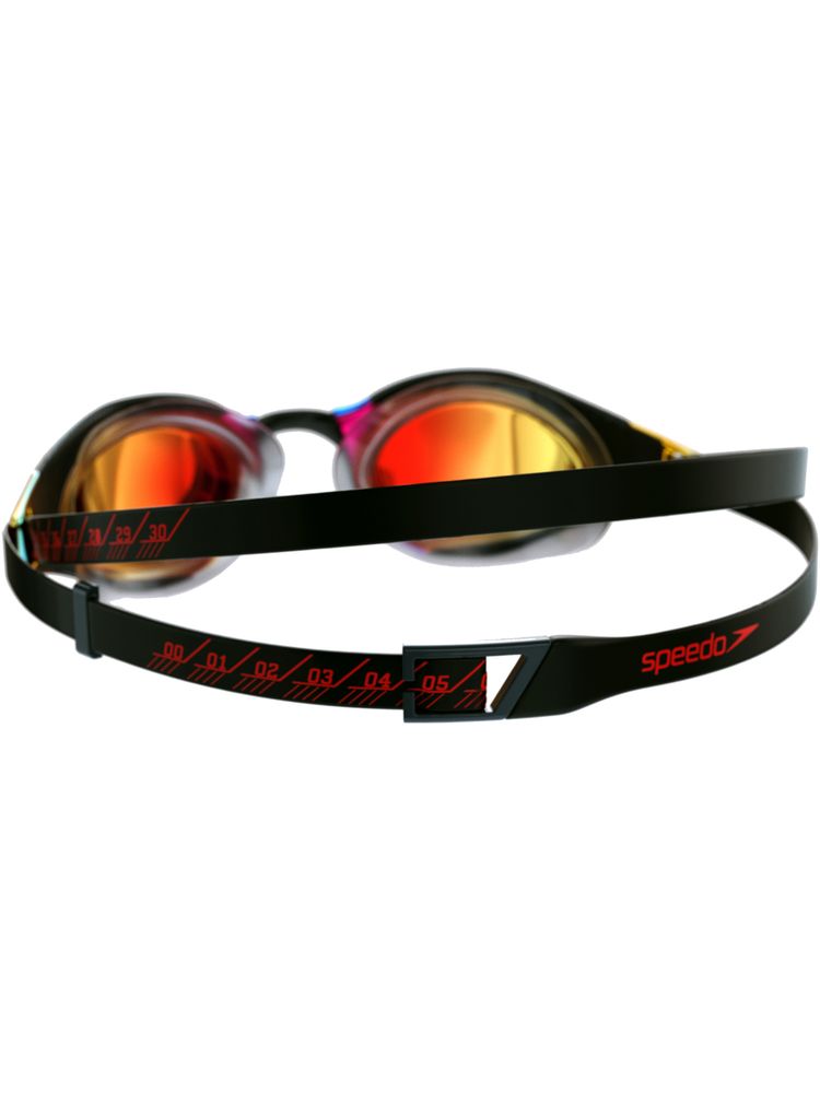Speedo Fastskin Hyper Elite Goggles - Fire Gold Mirror/Black/Oxide Grey