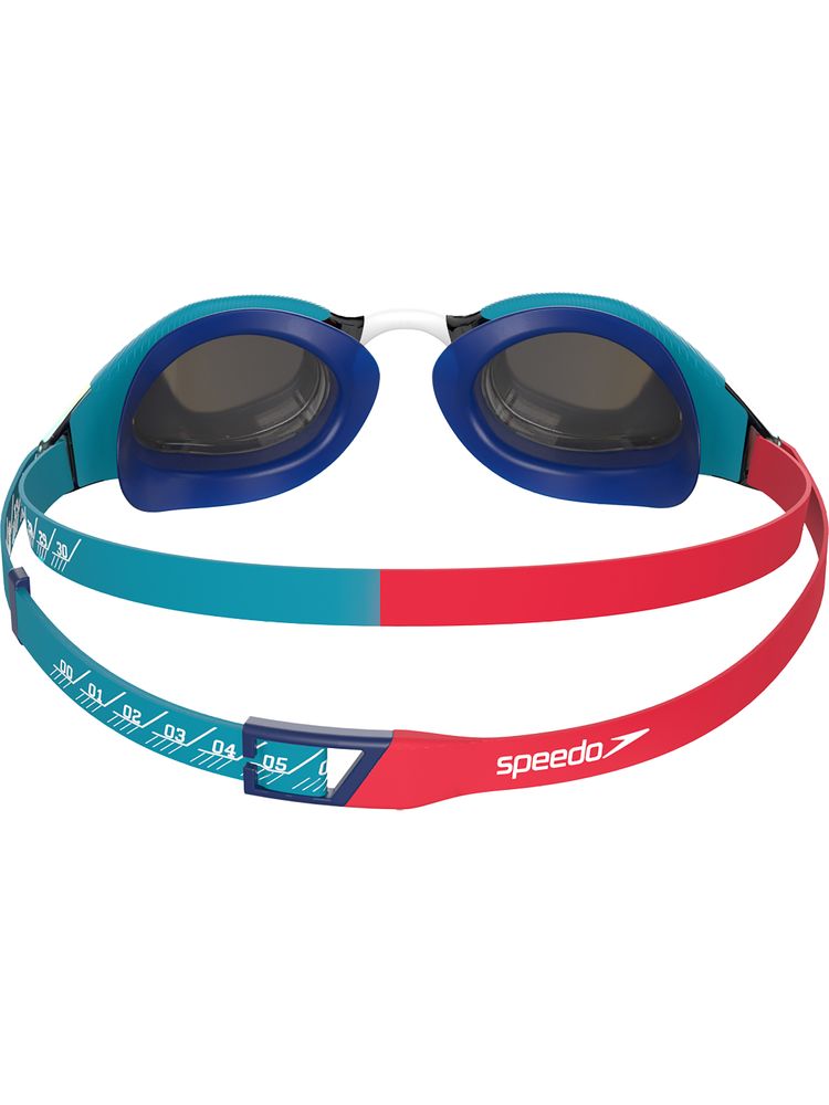 Speedo Junior Fastskin Hyper Elite Goggles - Mirror/Red/Bolt/Smoke