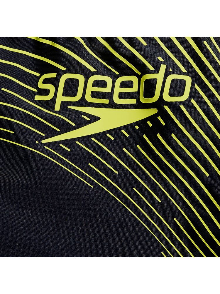 Speedo Medley Logo Medalist One Piece - Navy/Lemon