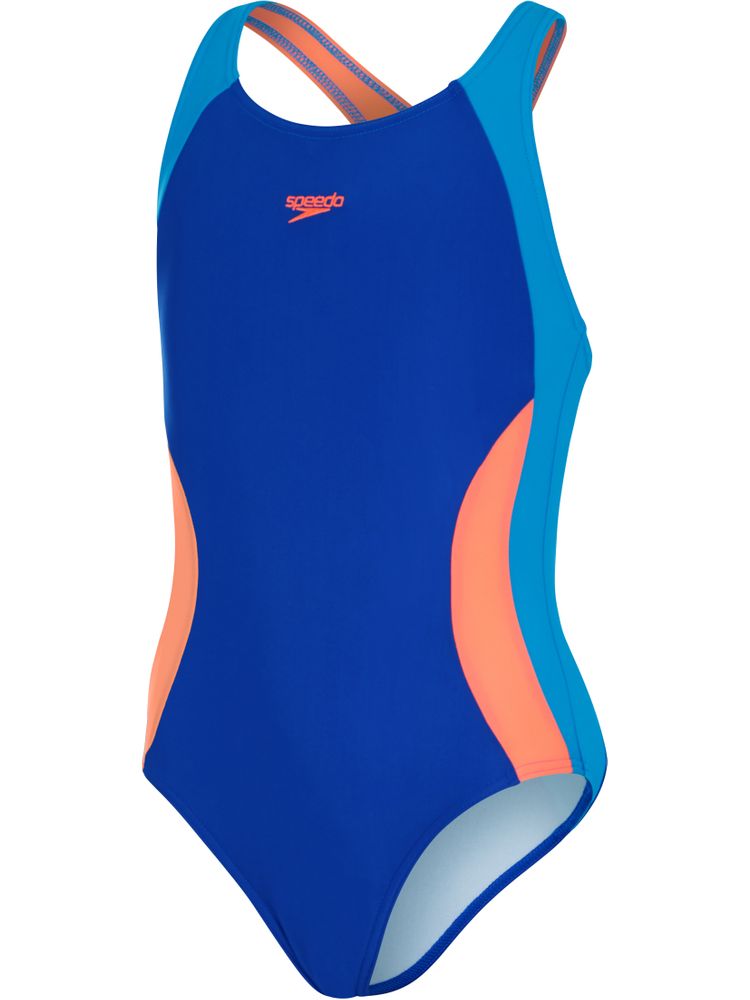 Speedo Colourblock Spiritback One Piece - Blue Flame/Siren