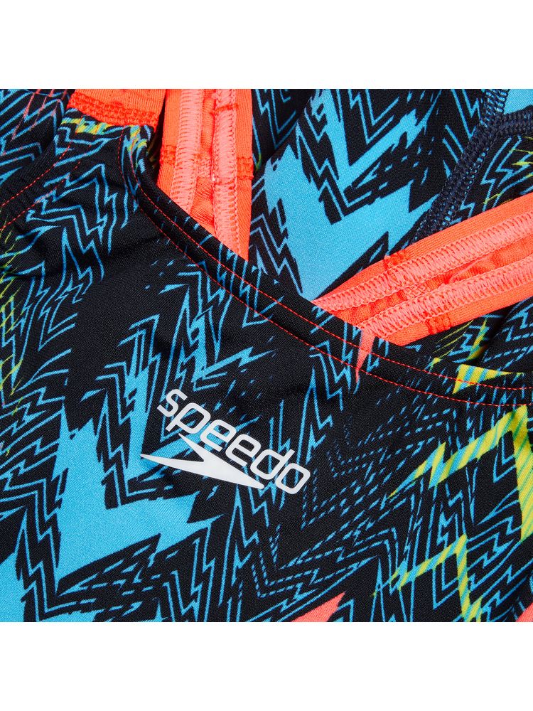 Speedo Fastskin Junior Endurance+ Max Openback Kneeskin - Teal/Blue/Red