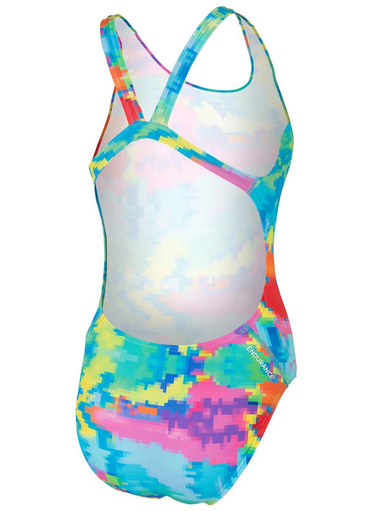 Speedo Pixel Rainbow One Piece Swimsuit