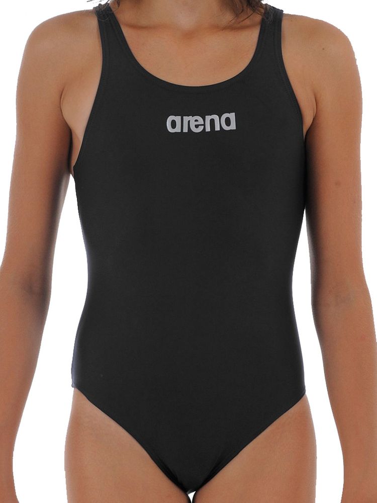 Arena Malteks Black Girls One Piece Swimsuit