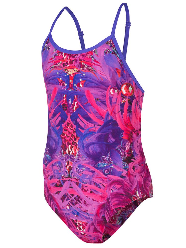Speedo Tahnee's Parade Pink One Piece Swimsuit