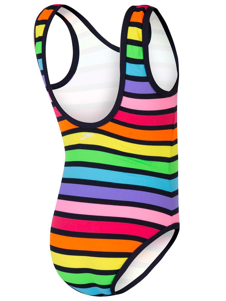Speedo Rainbow Scoopback Toddler Girls One Piece Swimsuit