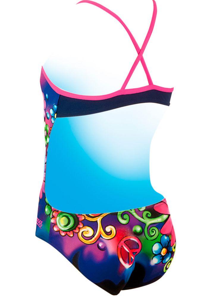 Zoggs Peace Bella Girls One Piece Swimsuit