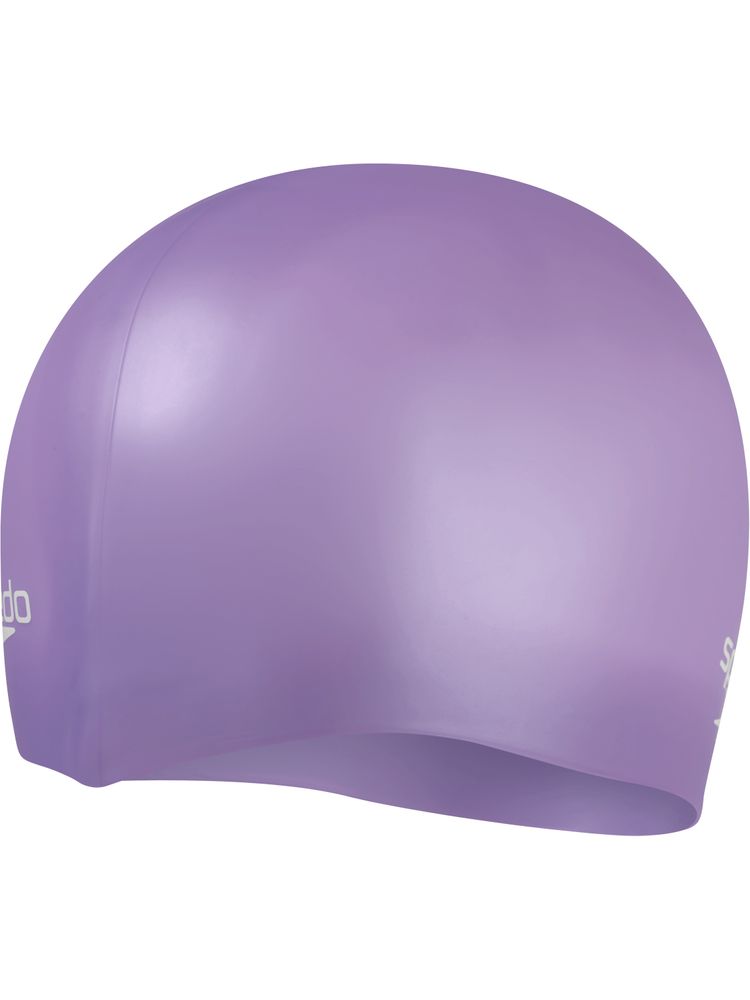 Speedo Plain Moulded Swim Cap - Miami Lilac Metallic