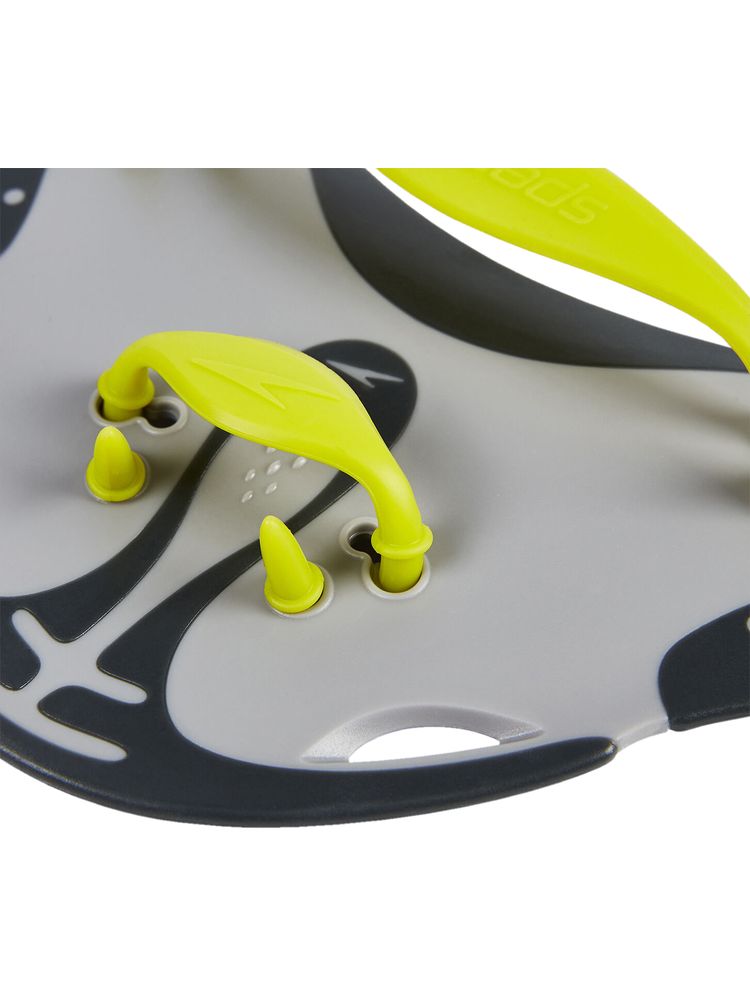 Speedo Biofuse Finger Paddles - Oxide Grey & Lime Punch