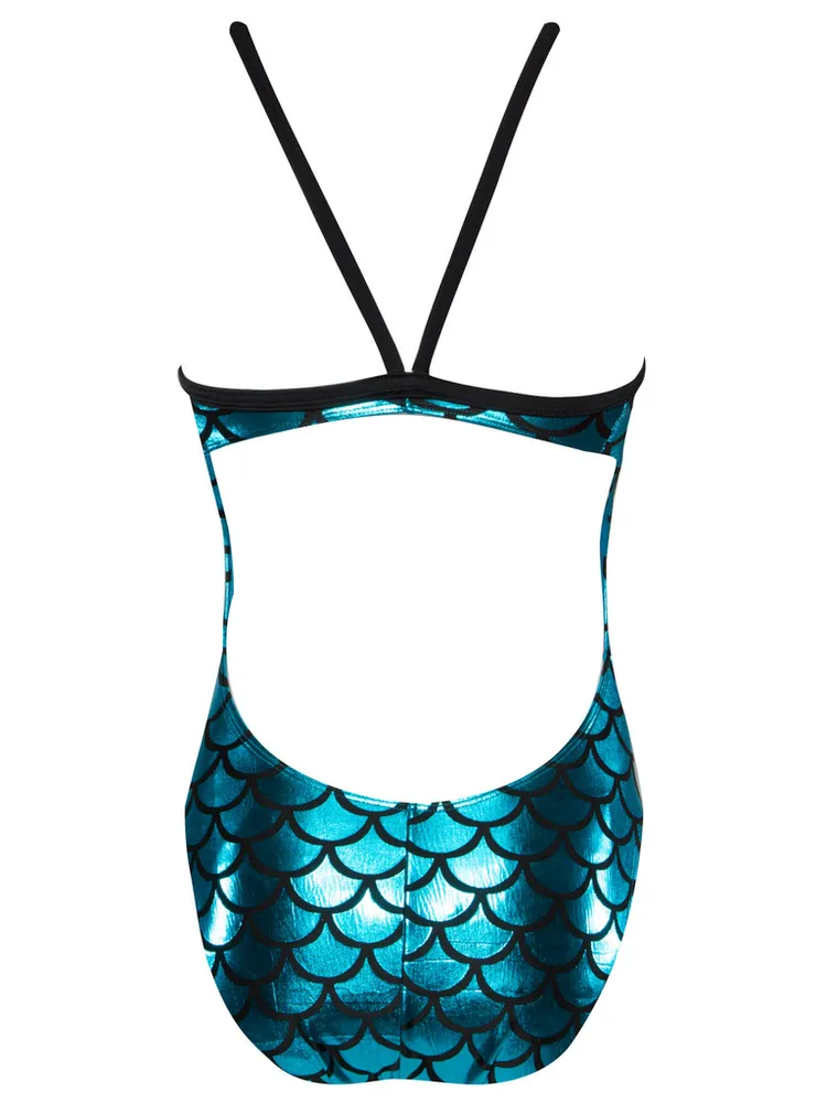The Finals Mermaid Turquoise One Piece Swimsuit