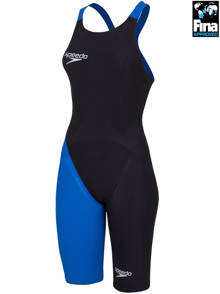 Speedo LZR Racer Elite 2 Black & Blue Kneelength
