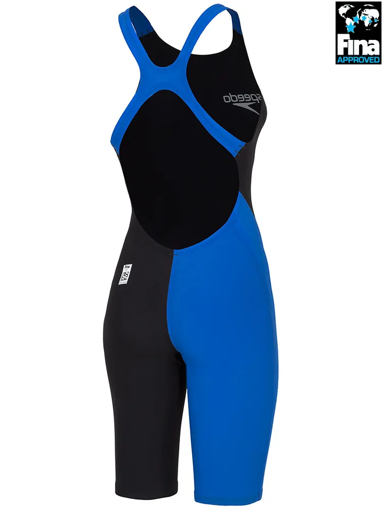Speedo LZR Racer Elite 2 Black & Blue Kneelength