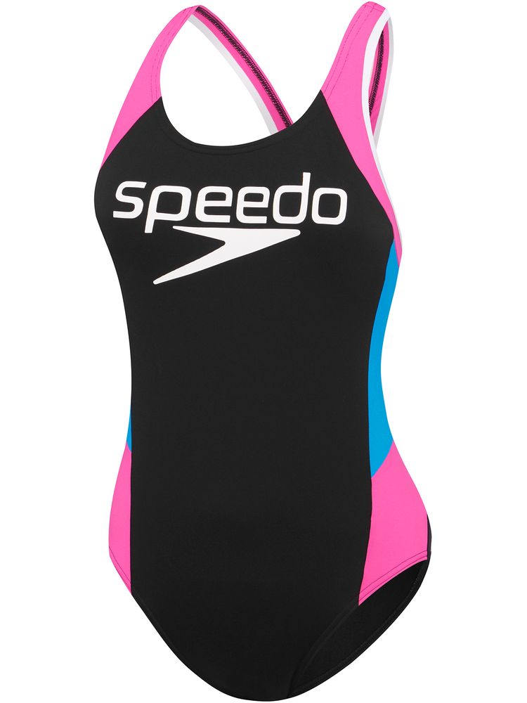 Speedo Muscleback One Piece - Block Pink & Amalfi