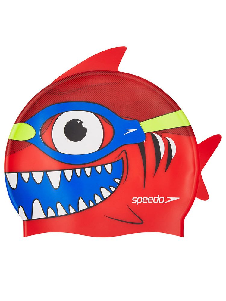 Speedo Sea Squad Character Red Fish Swim Cap