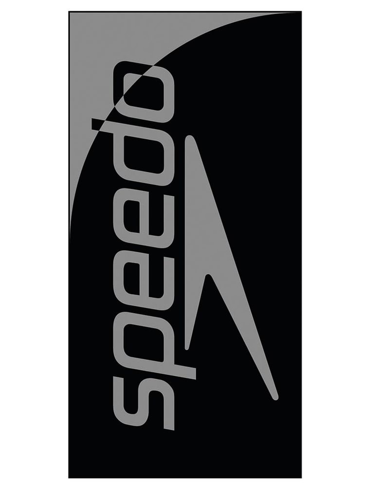 Speedo Logo Towel Black