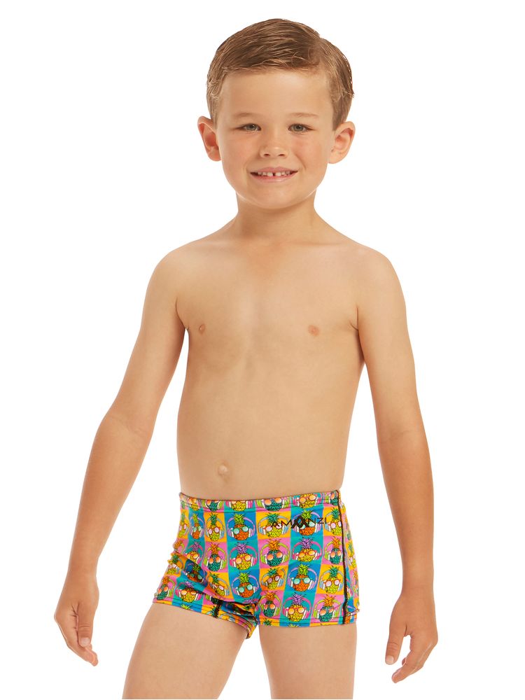 AMANZI Toddler Boys Tropic Tunes Trunks