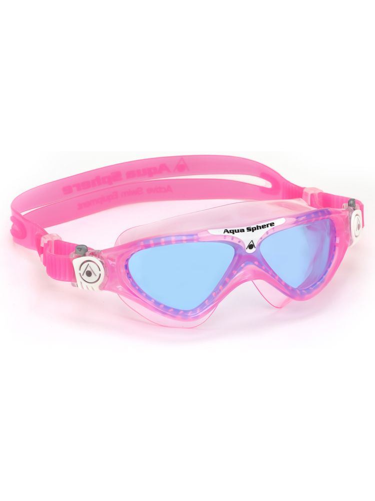 Aqua Sphere Vista Junior Swim Mask - Blue Tint/Pink/White